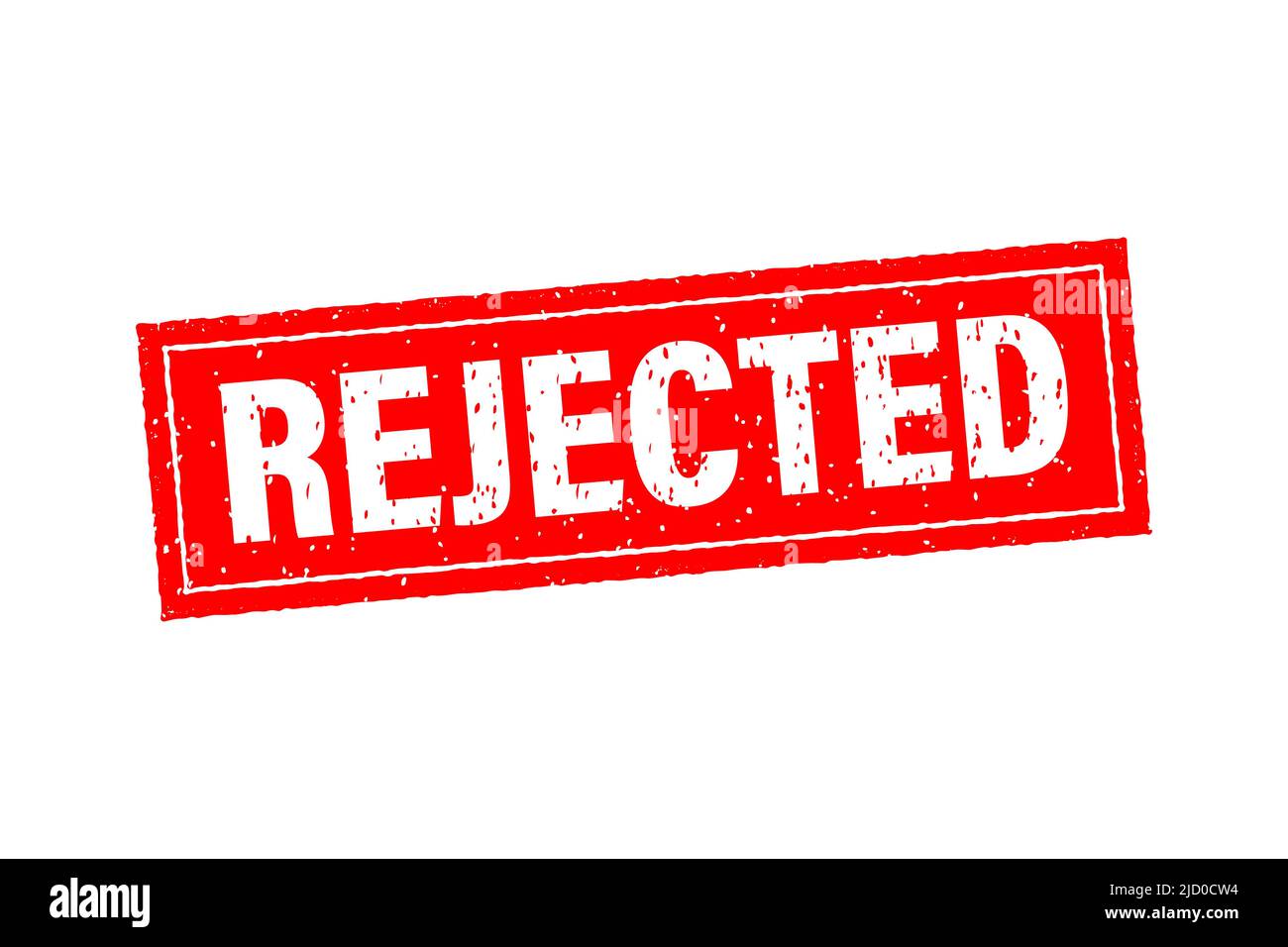 Rejected for banner design. Vintage vector illustration. Symbol, logo ...