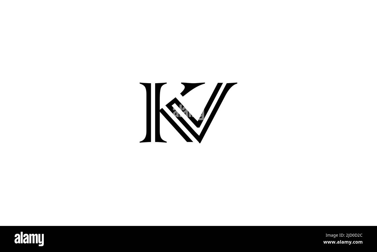 Kv letters Stock Vector Images - Alamy