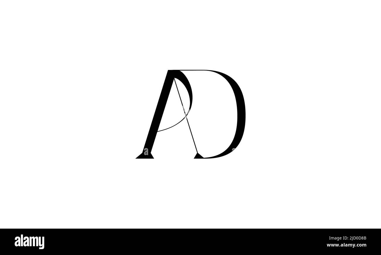 AD, DA Abstract Letters Logo Monogram Stock Vector Image & Art - Alamy