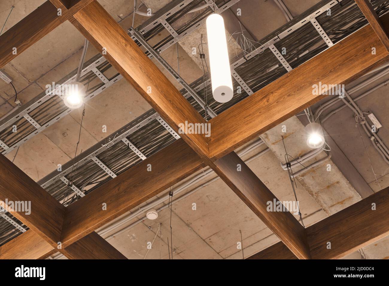 Photos of the mall and its wooden ceilings Stock Photo - Alamy