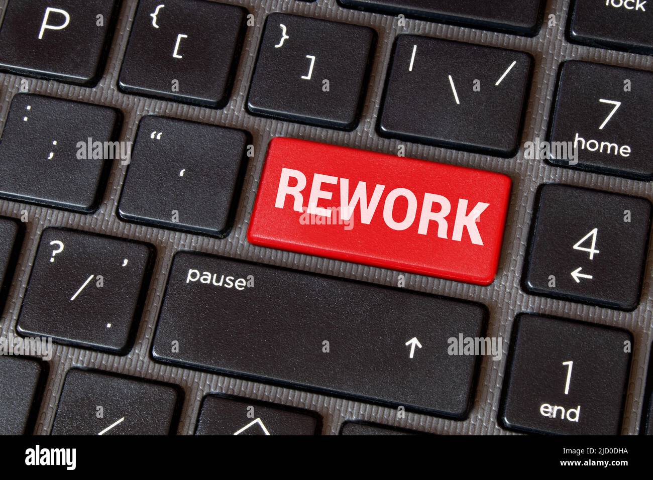 Revision button on keyboard, education concept background Stock Photo ...
