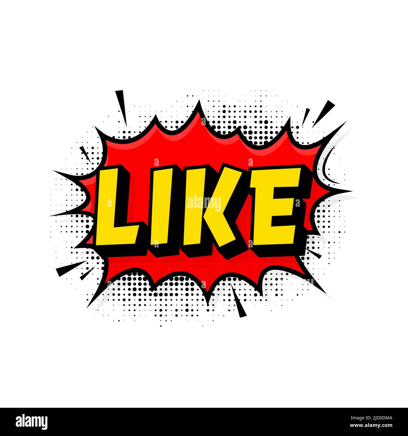 Like in vintage style. Cartoon style vector. Pop art. Vector text. Wow ...
