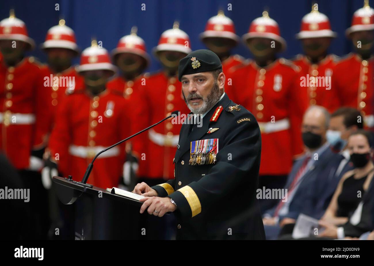 Outgoing commander of the Canadian Army, Major-General Michel-Henri St ...