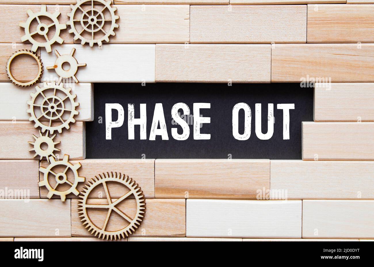 Business Term, text Phase out on torn paper Stock Photo - Alamy