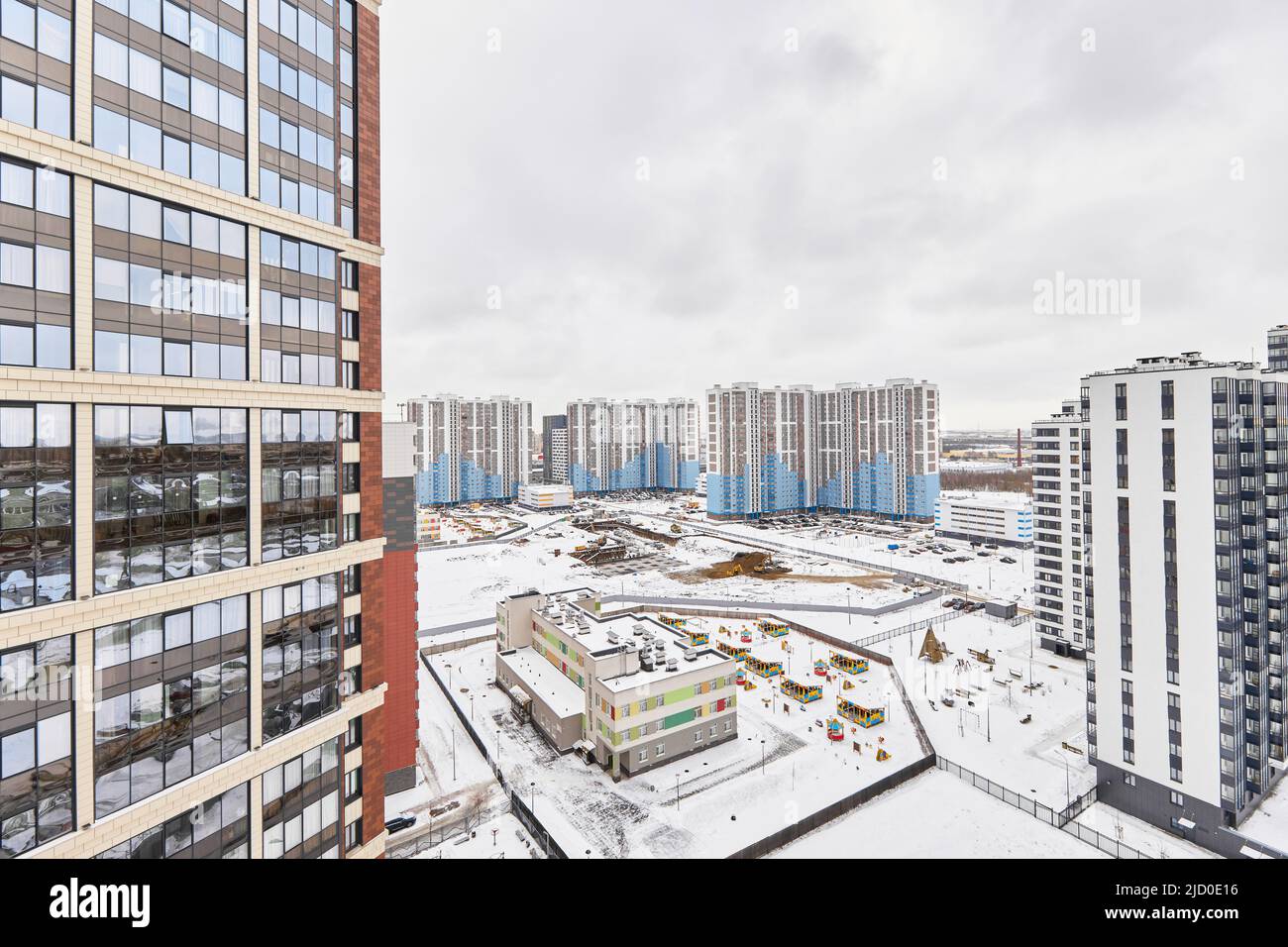 View from the window from the apartment building Stock Photo - Alamy