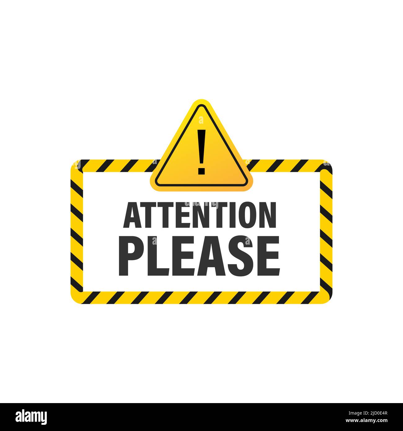 Attention please announcement Stock Vector Images - Alamy