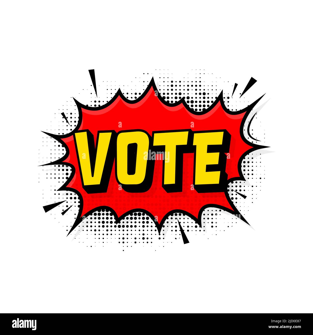 Cartoon banner. Vote sign vector design template. Giveaway banner. Game ...
