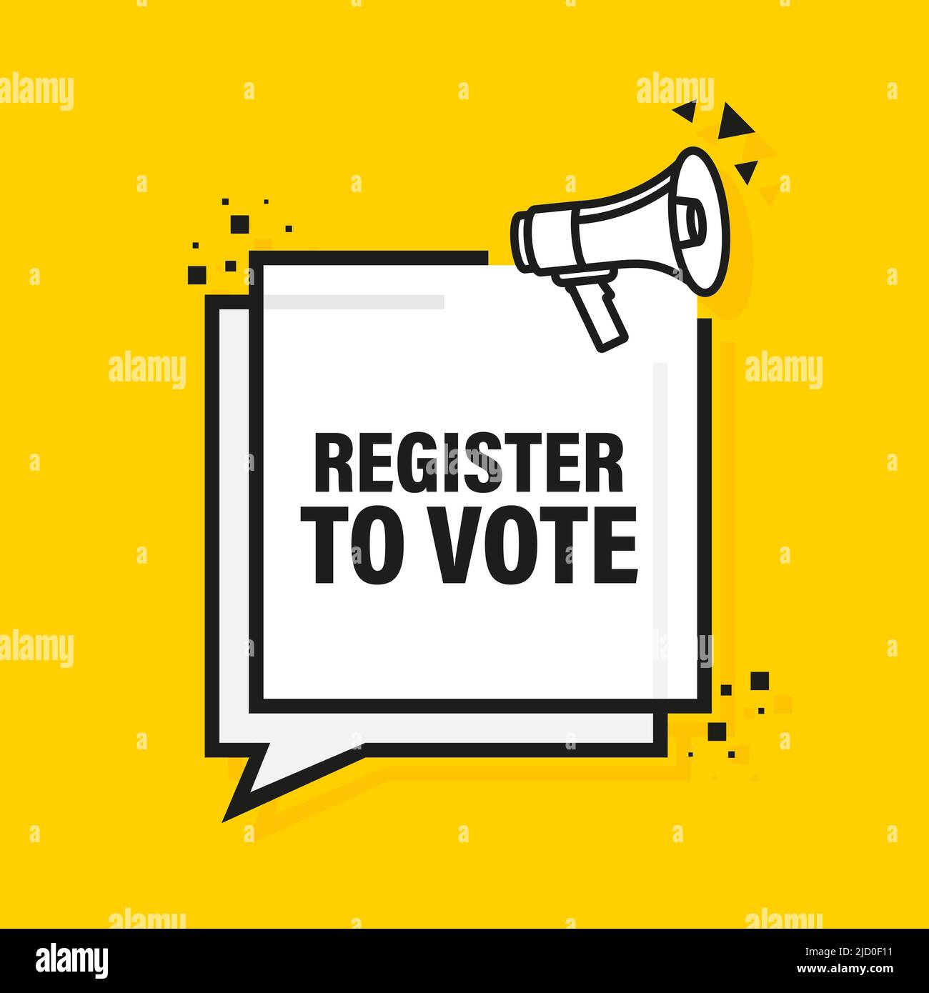 Register to vote sticker Stock Vector Images - Alamy