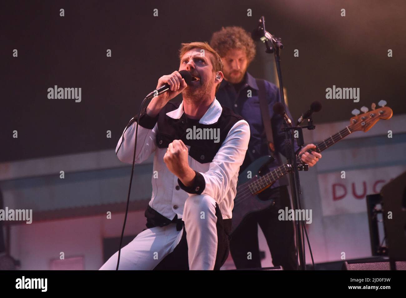 Kaiser Chiefs performing at Scarborough Open Air Theatre on August 8th ...