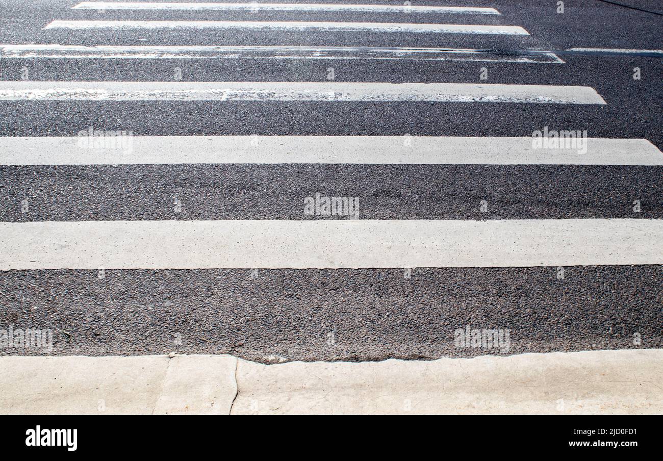 Zebra traffic walk way in the city Stock Photo - Alamy