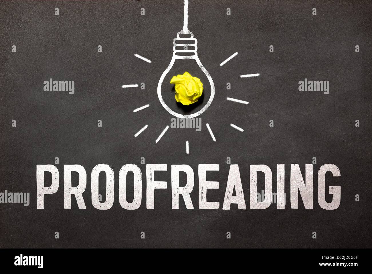 proofreading word on white sheet with red pen on wooden table Stock ...