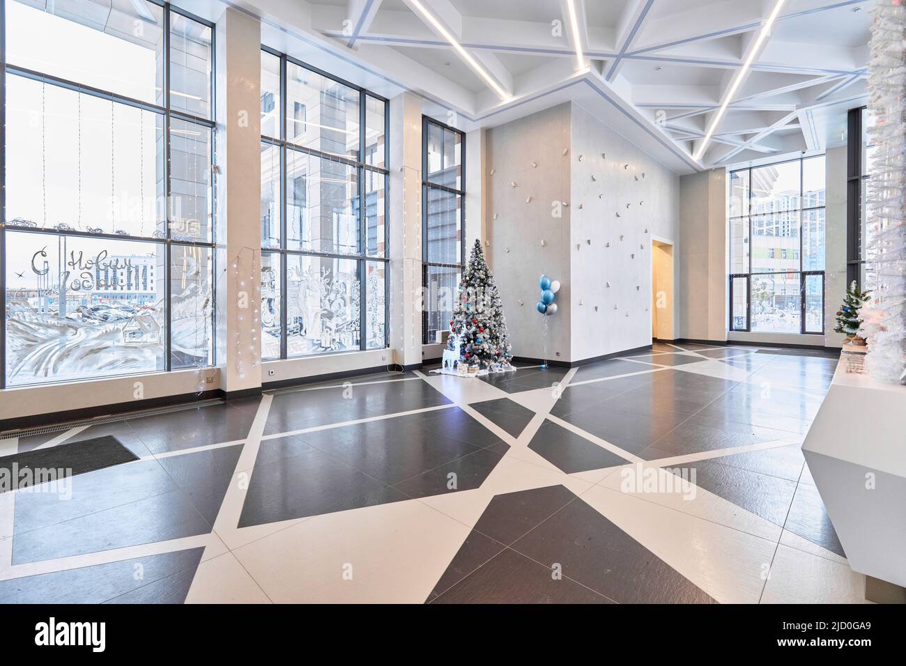 Photo of a hall in a residential complex Stock Photo - Alamy