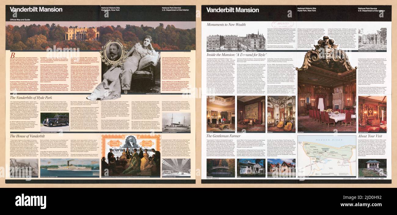 Map of vanderbilt hi-res stock photography and images - Alamy