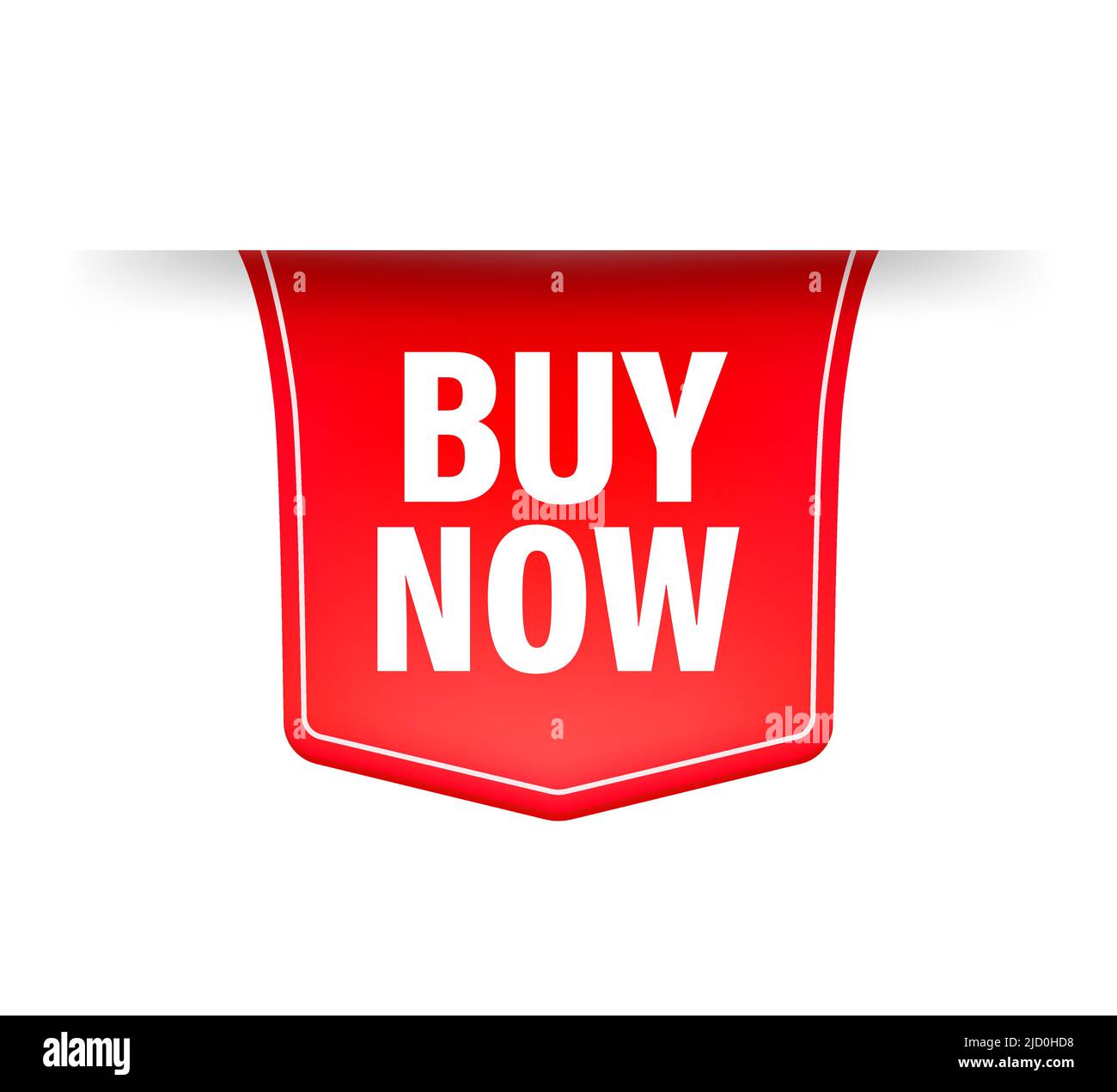 Red buy now ribbon on black background. Buy offer sticker. Vector ...