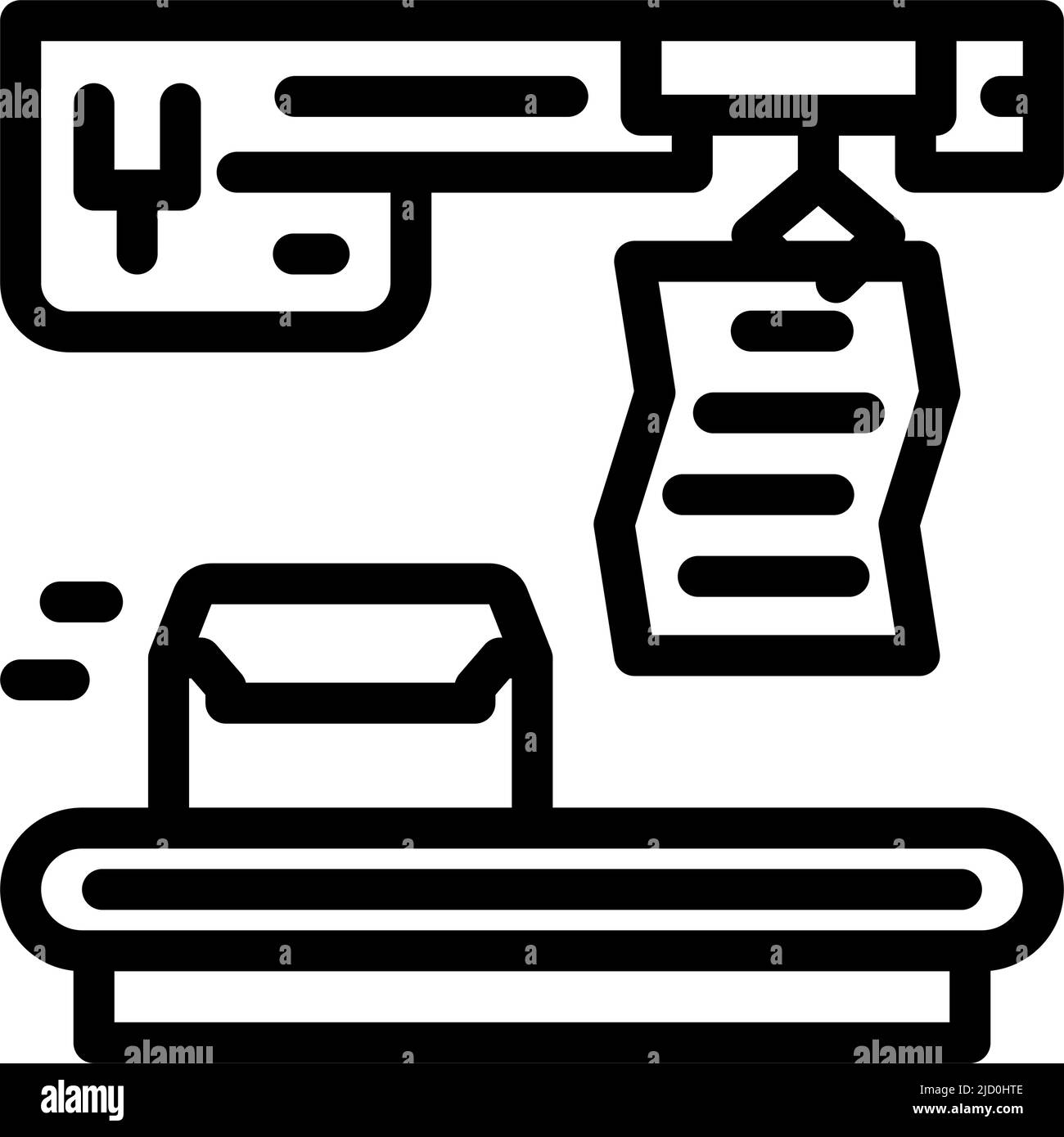 automated email marketing line icon vector illustration Stock Vector ...