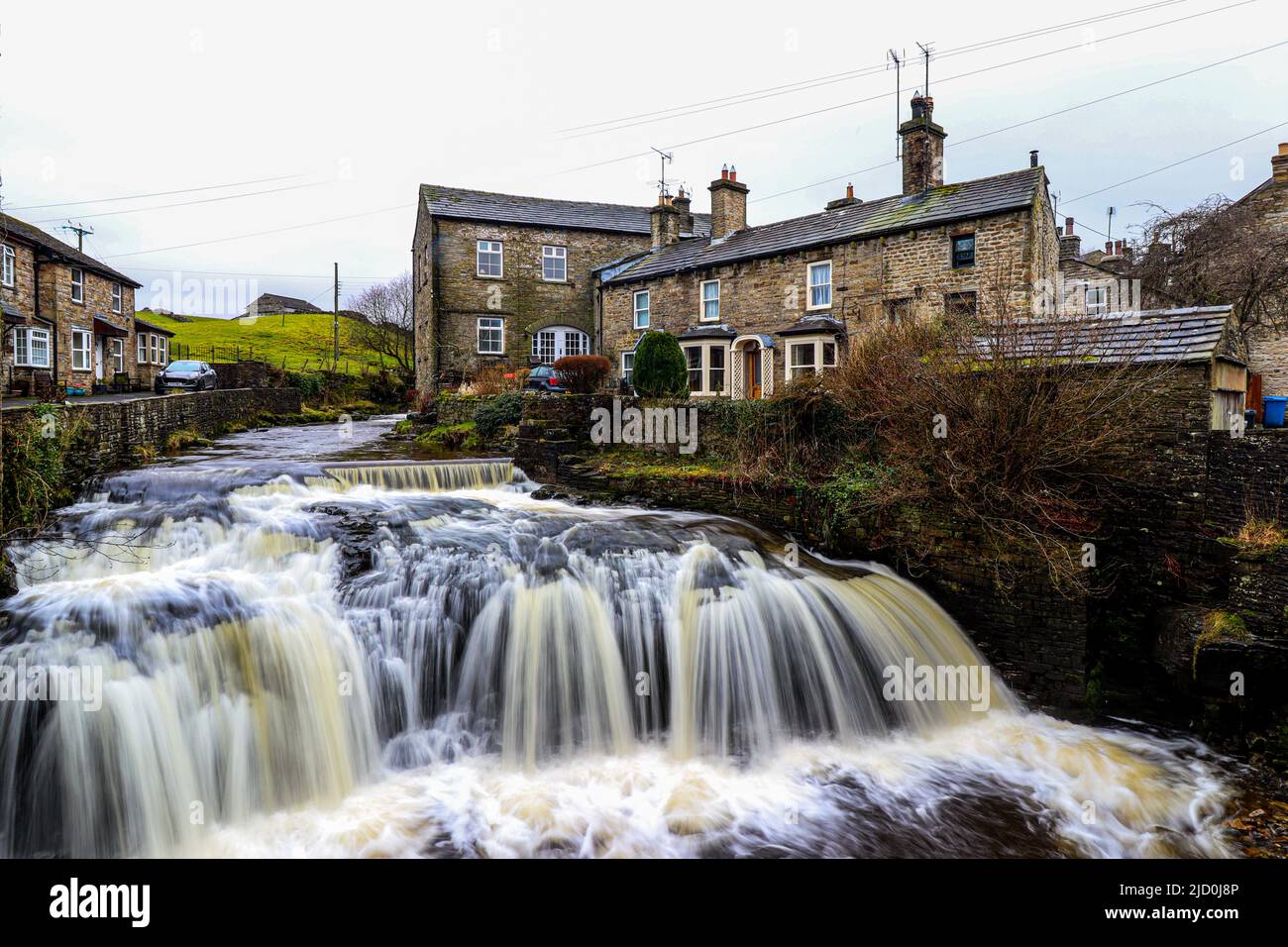 Waterfall, Hawes, Yorkshire Stock Photo - Alamy