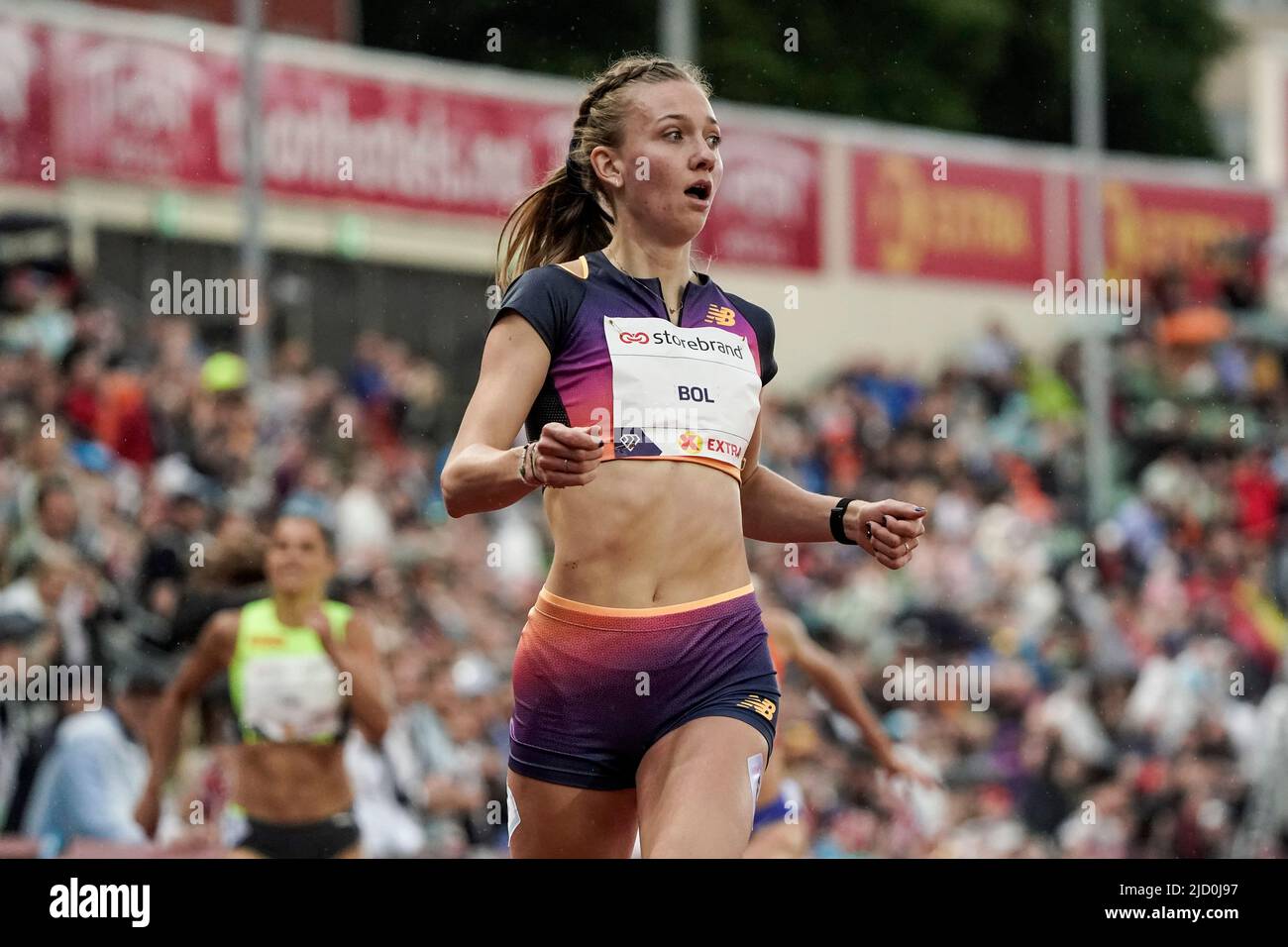 Oslo 20220616.Femke Bol from the Netherlands competes in the 400m ...
