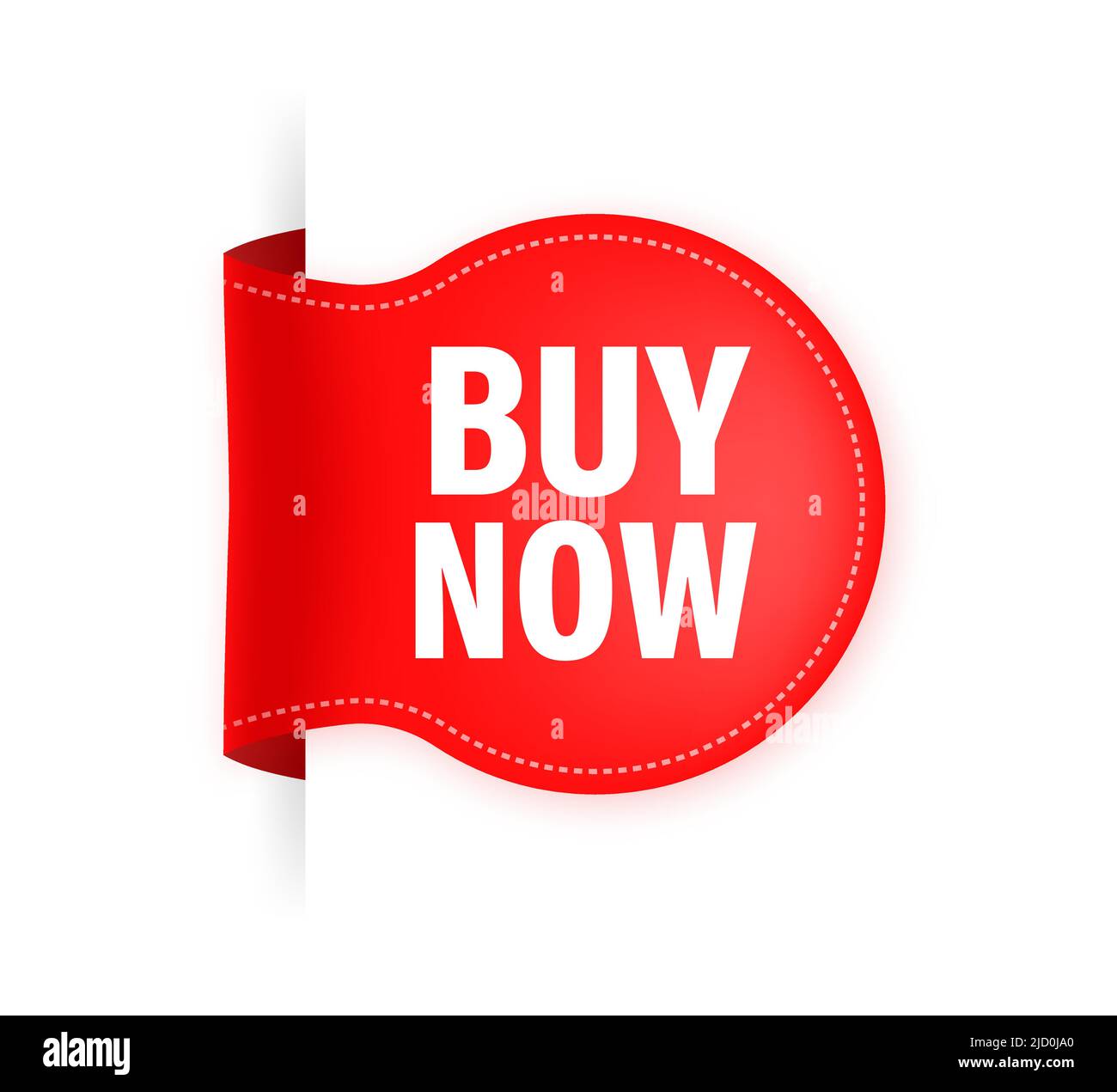 Red buy now ribbon on black background. Buy offer sticker. Vector ...