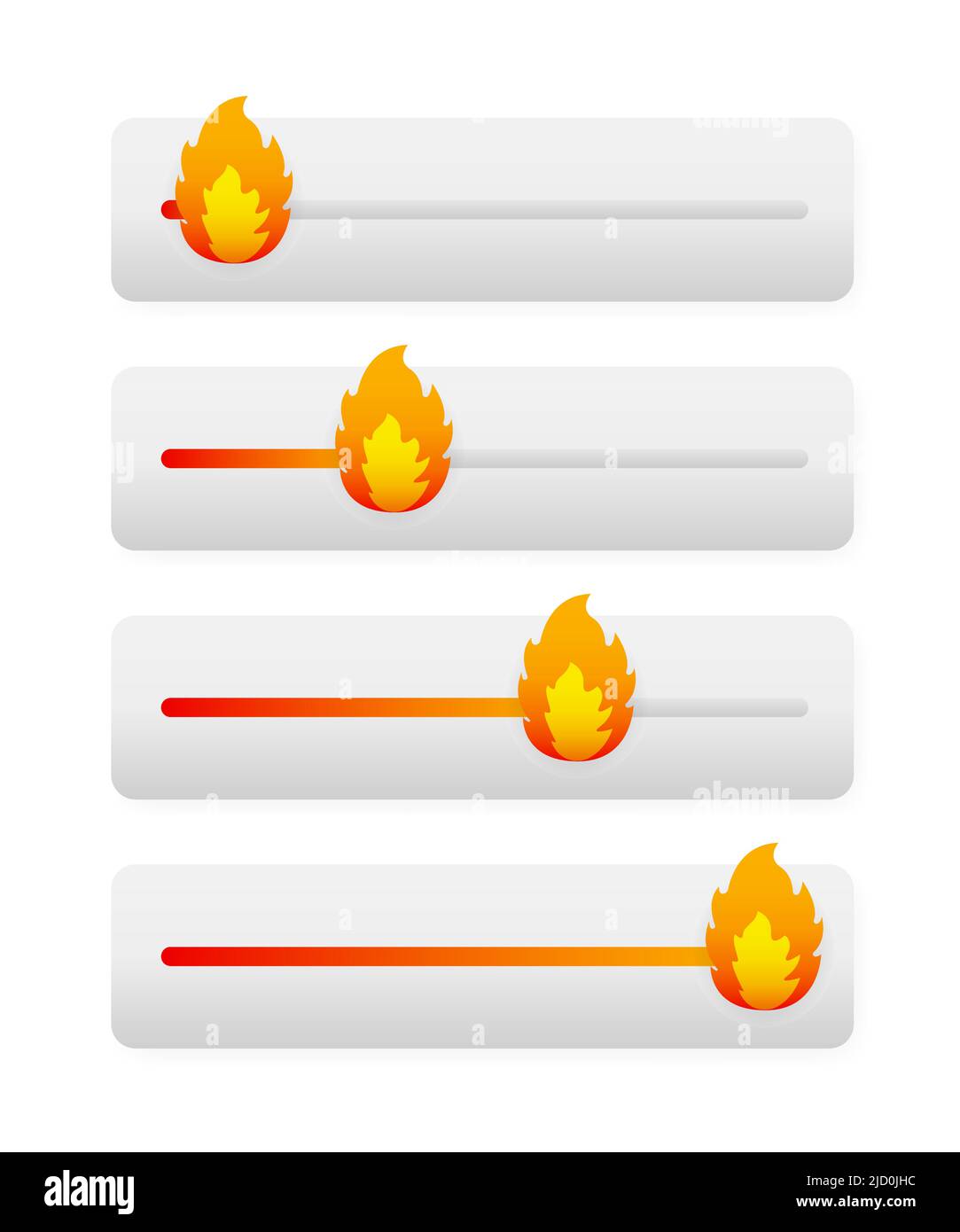 Level slider in flat style on white background. Flat vector. Arrow icon ...