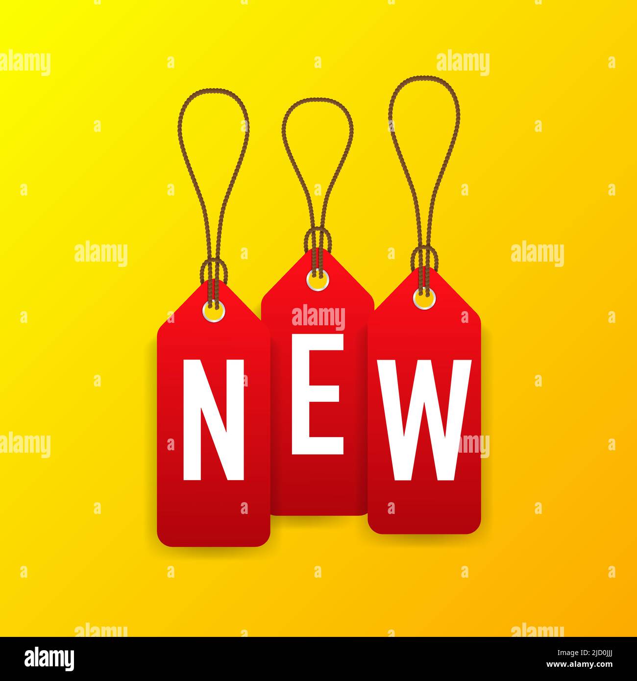 New wording red price tags on white background. Vector illustration ...