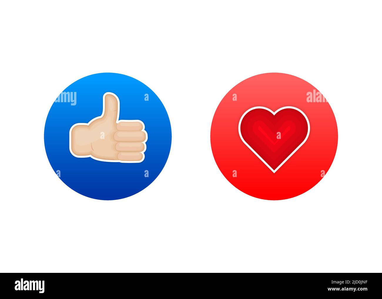 Flat like comment for web background design. Social media like heart ...