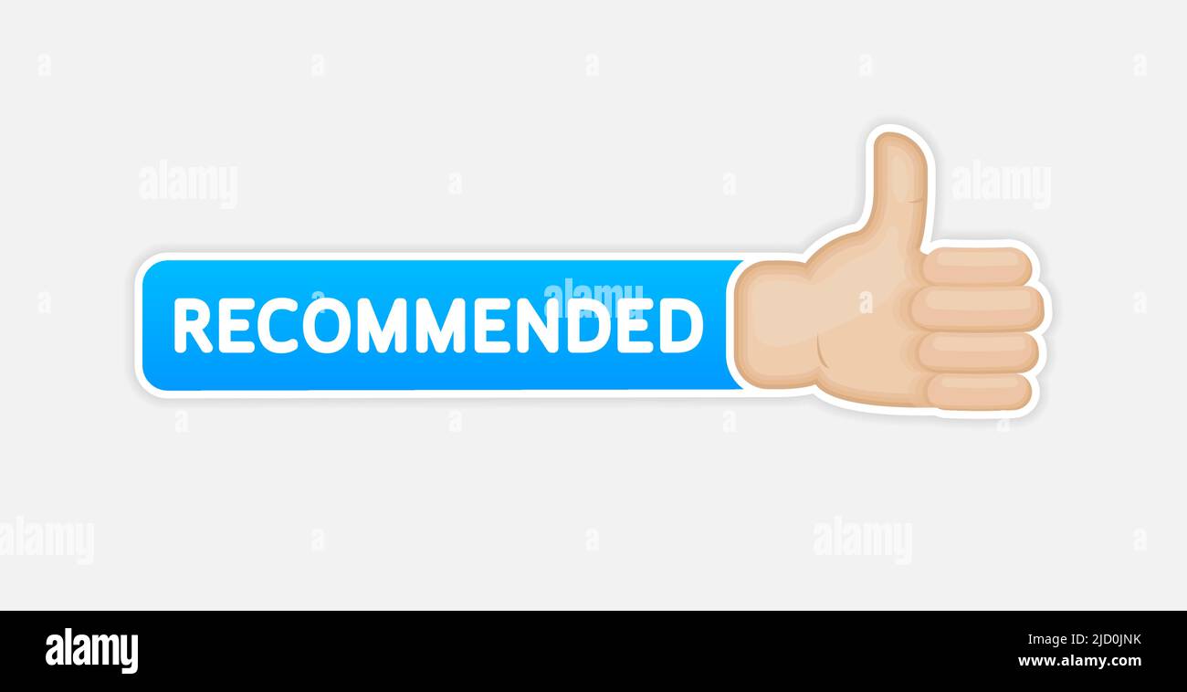 Recommend flat icon on white background. Blue label recommended Stock ...