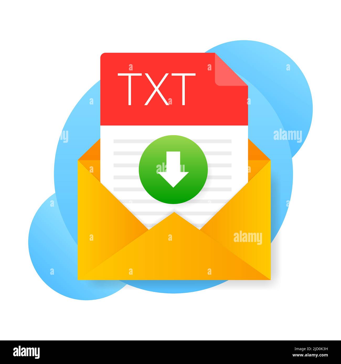 TXT file icon. Spreadsheet document type. Modern flat design graphic ...