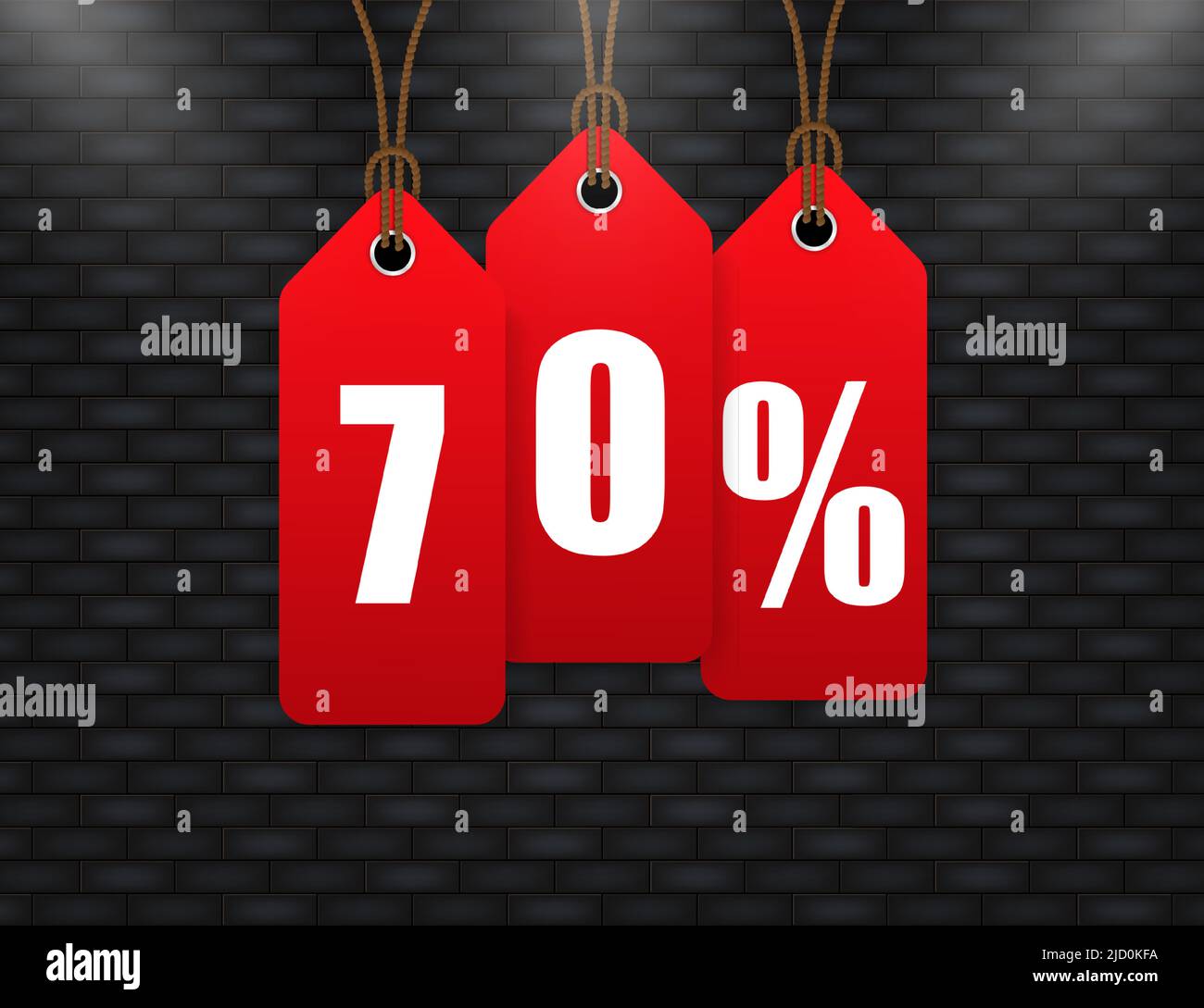 Trendy flat advertising with 10 percent discount retro light badge for ...