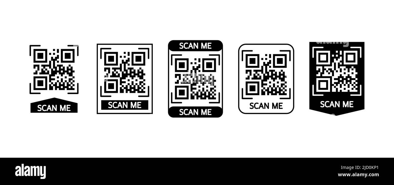 Scan code smartphone on white background. Isolated white background ...