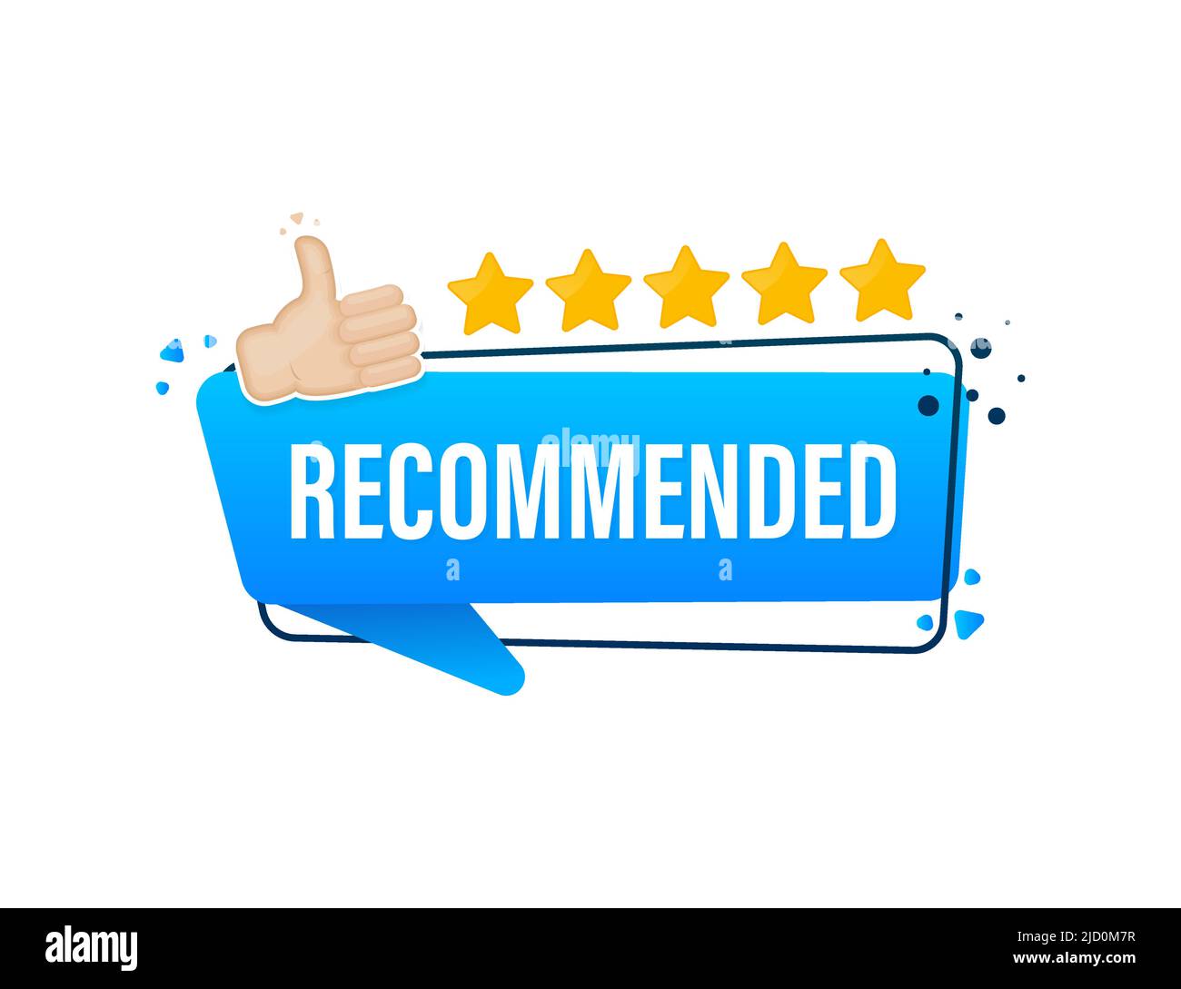 Recommend flat icon on white background. Blue label recommended Stock ...