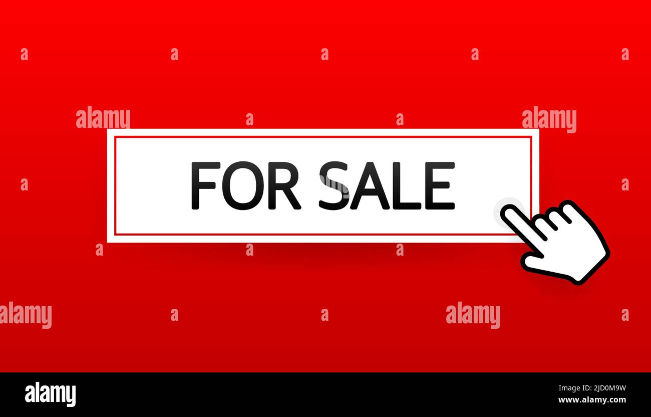 Flat for sale sign for banner design. Flat vector design. Vector ...