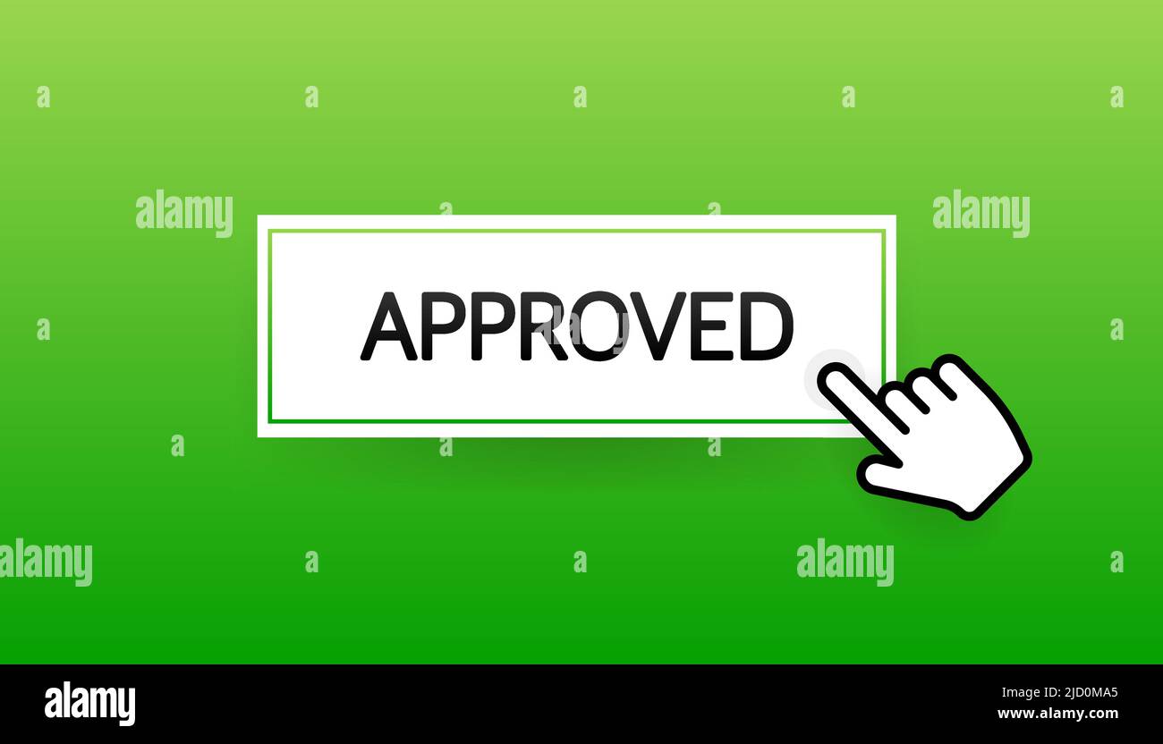 Approved tick notification, successful operation check mark. Laptop ...