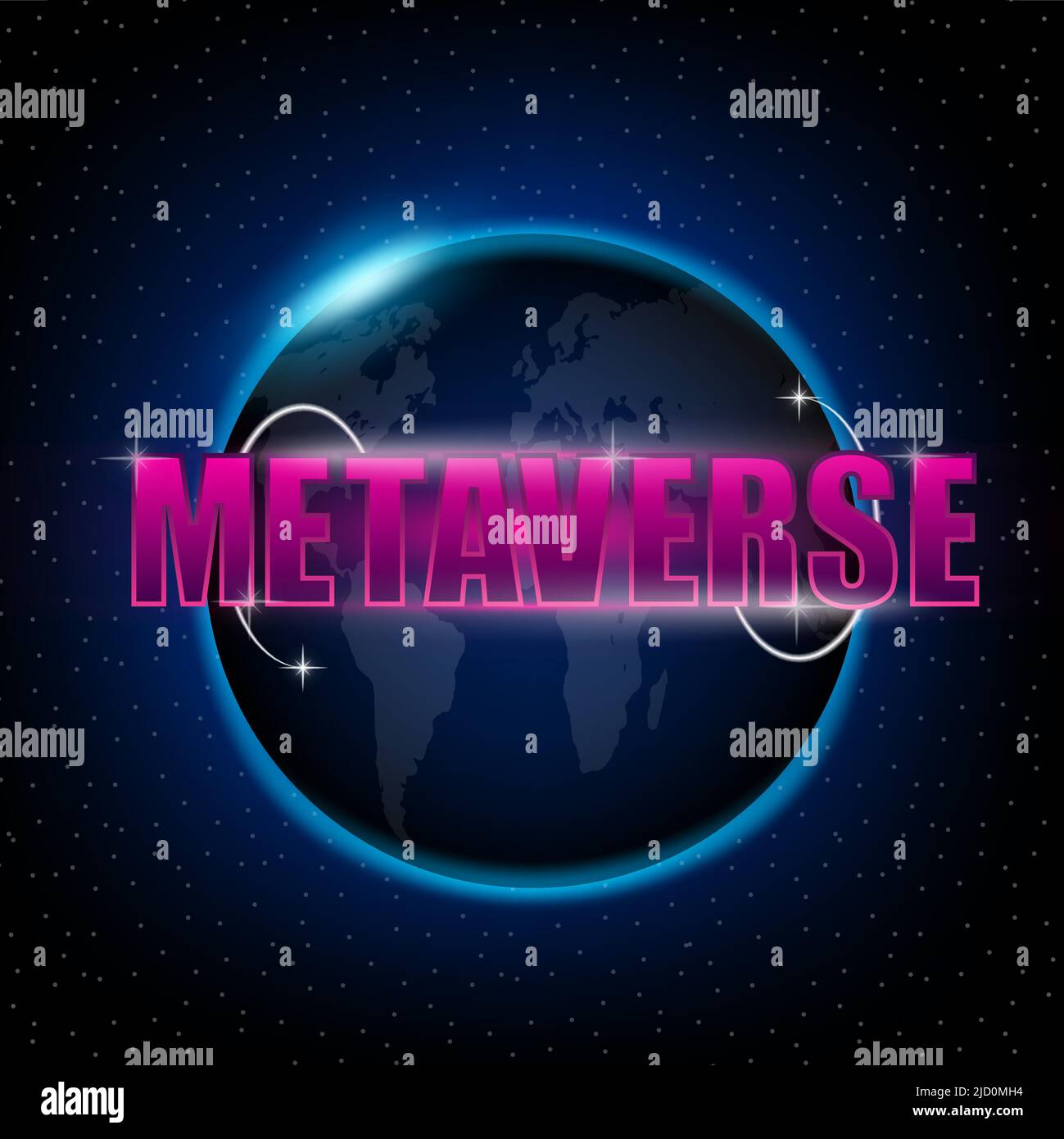 Metaverse technology concept. Digital space. Virtual reality. 3d vector ...