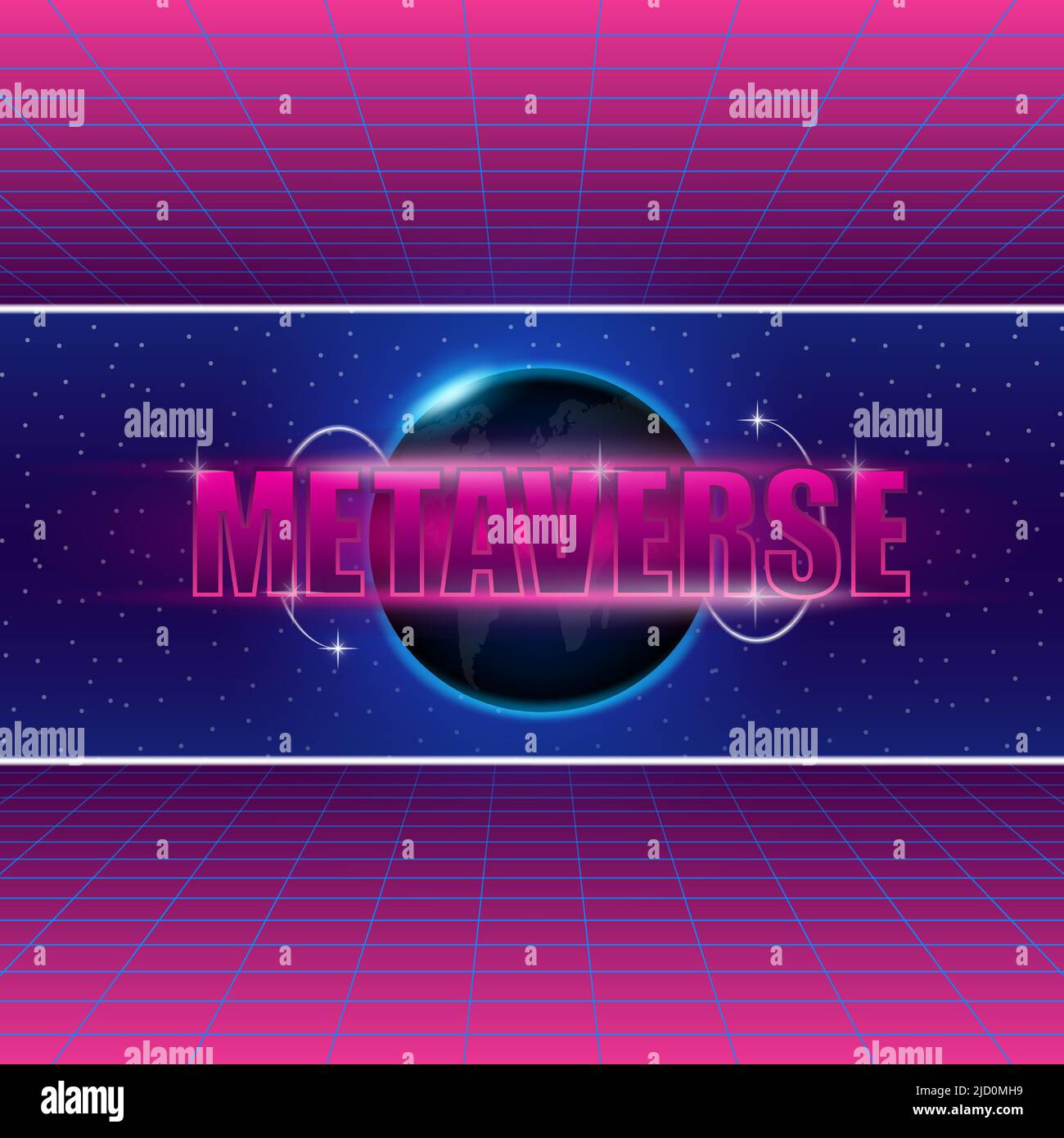 Metaverse technology concept. Digital space. Virtual reality. 3d vector ...