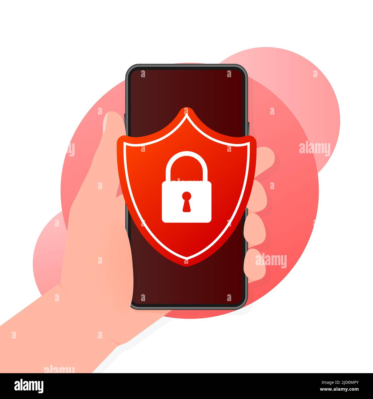 Smartphone unlocked and password notification vector. Mobile phone ...