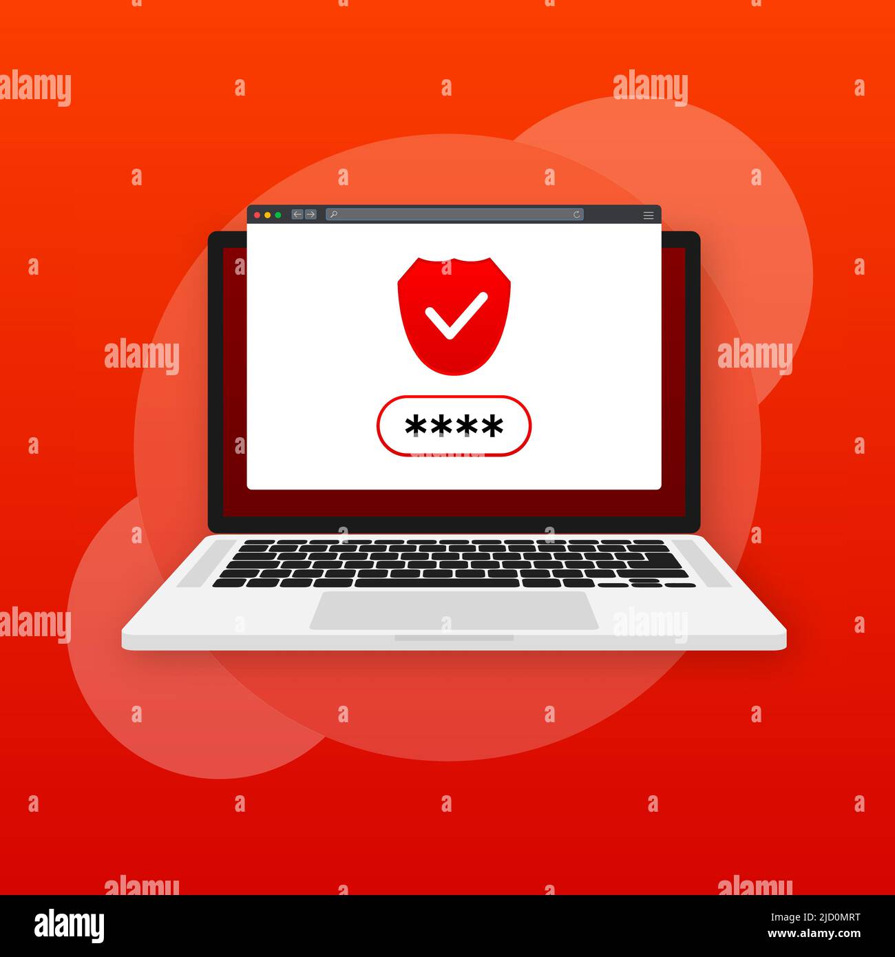 Smartphone Unlocked And Password Notification Vector Mobile Phone Security User Authorization