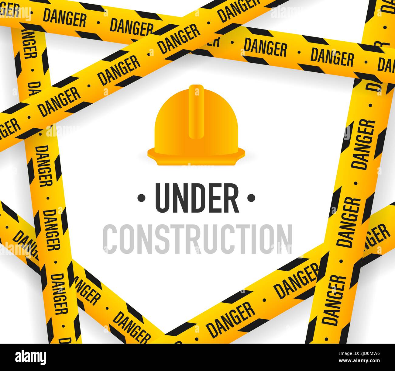 Flat illustration under construction for site design. Vector banner ...