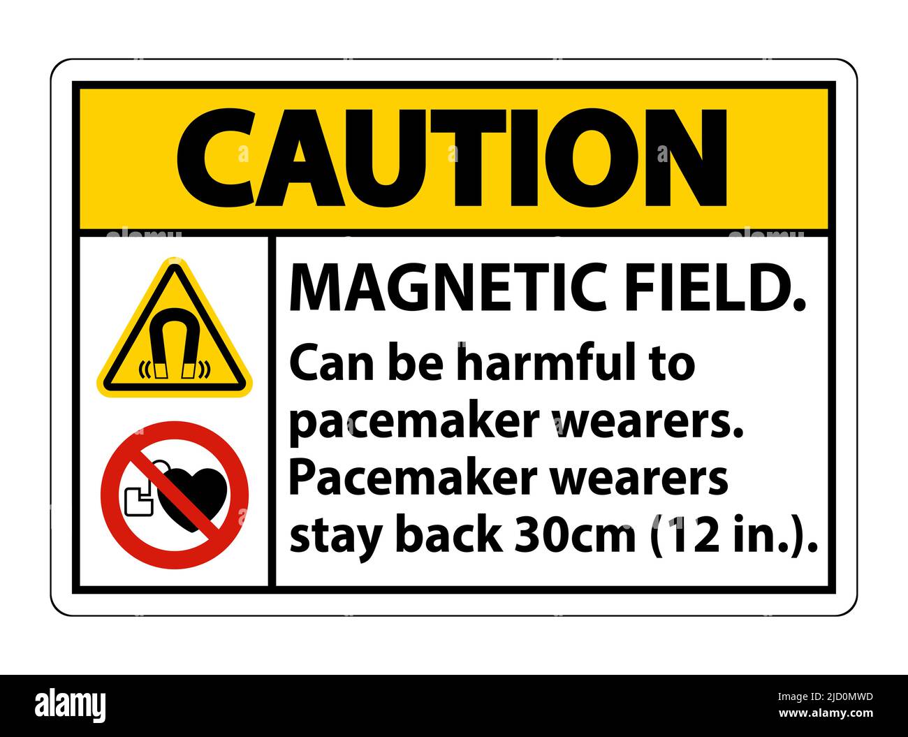 Caution Magnetic field can be harmful to pacemaker wearers.pacemaker ...