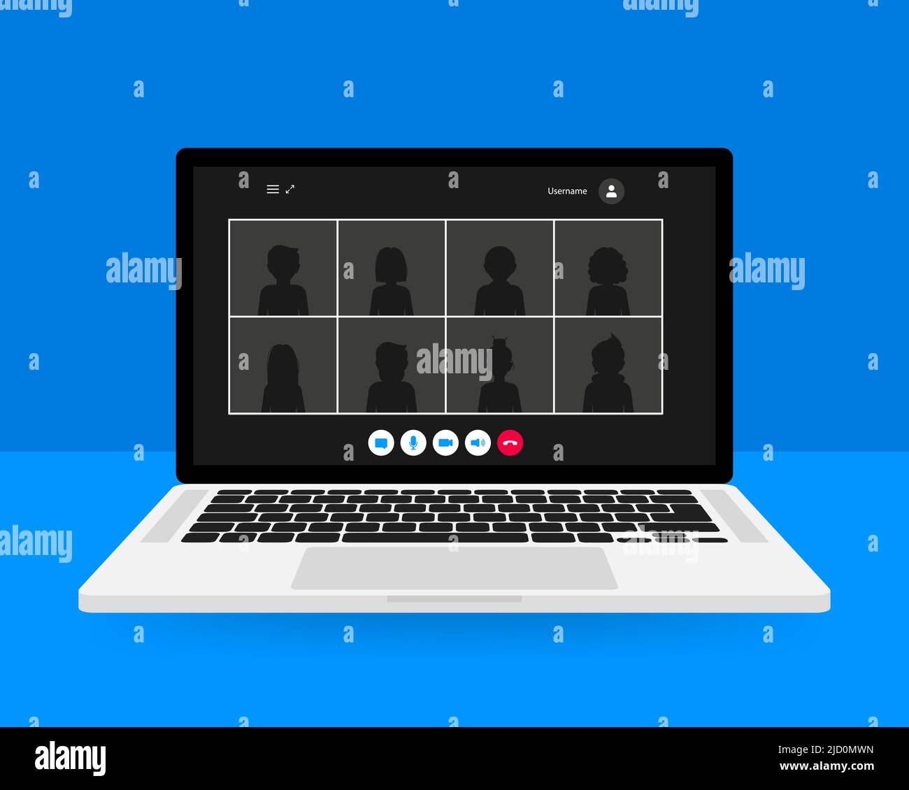 Icon with live chat video call. Isometric vector illustration. Editable ...