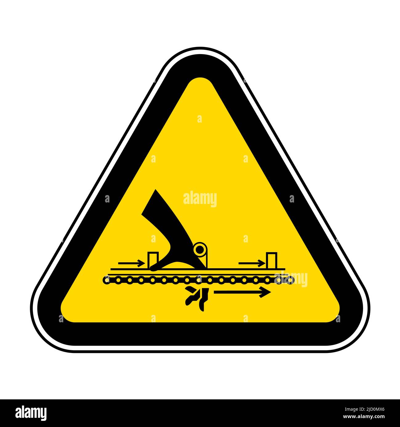 Warning Moving Part Cause Injury Symbol Sign Isolate on White ...