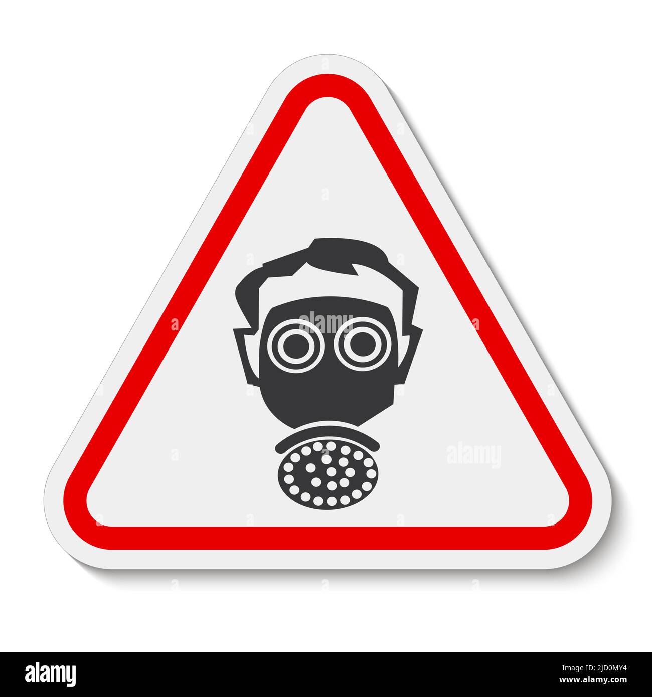 Symbol wear respirator protection Sign Isolate On White Background ...