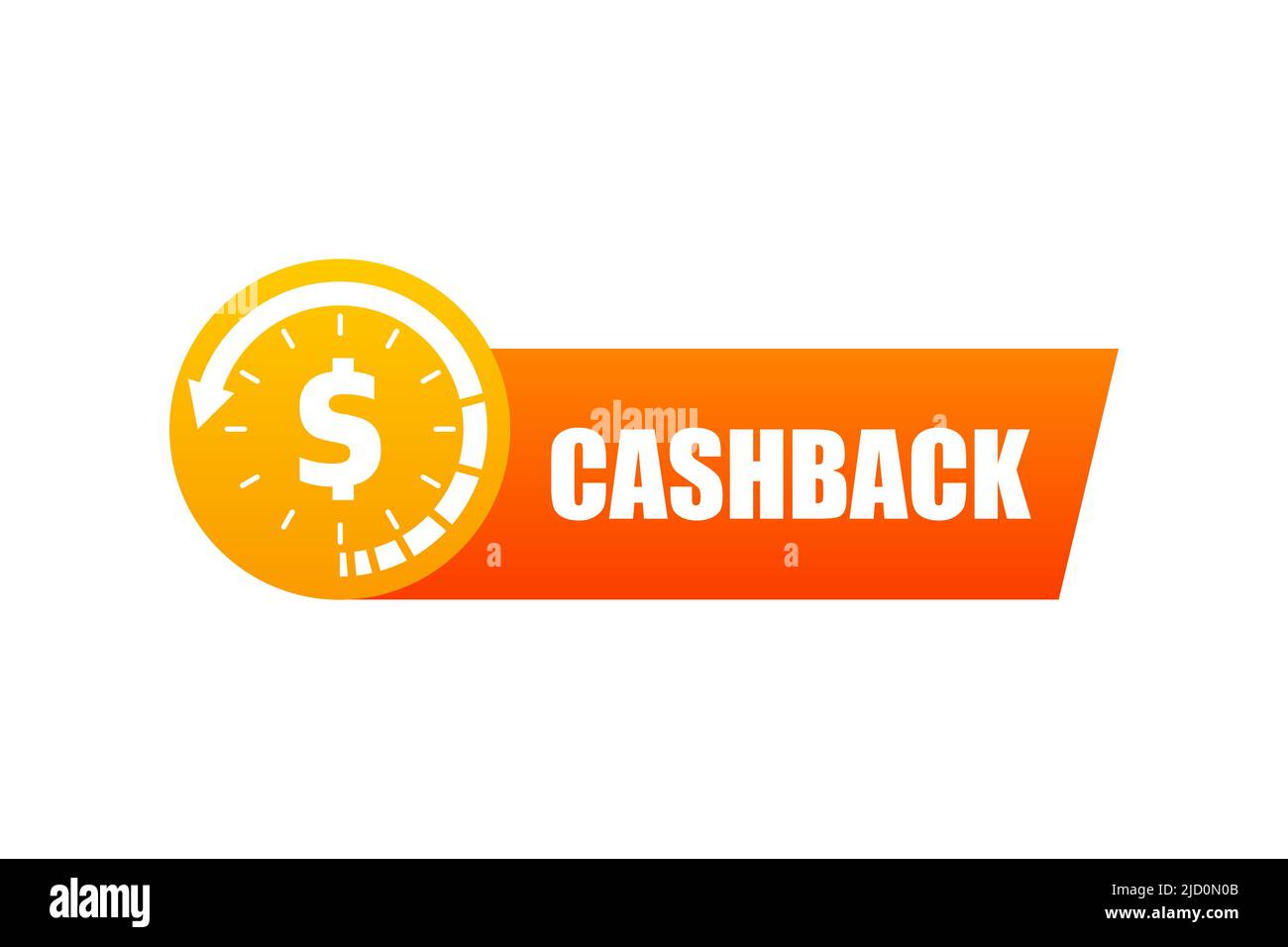 Ribbon cashback symbol logo Stock Vector Images - Alamy