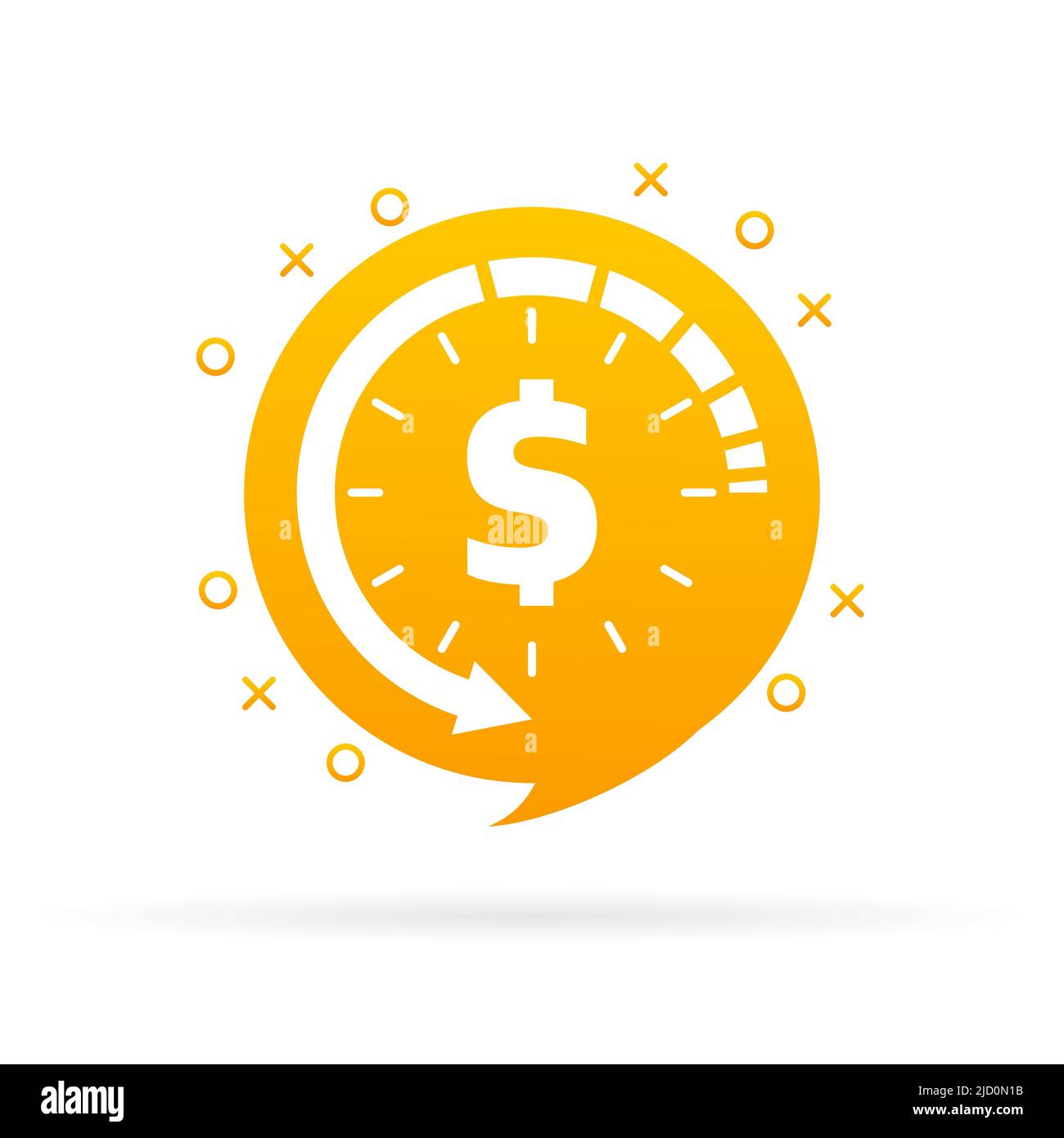 Cashback concept logo. Cash back green banner on white background Stock ...