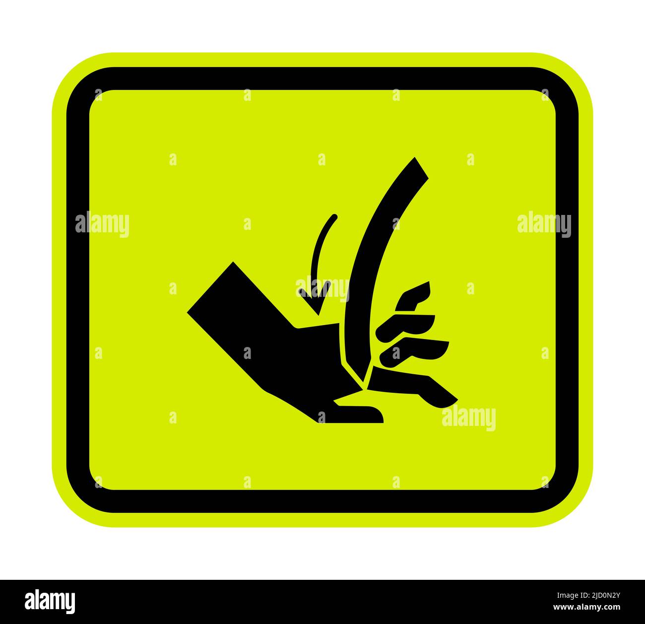 Cutting of Hand Curved Blade Symbol Sign Isolate On White Background ...