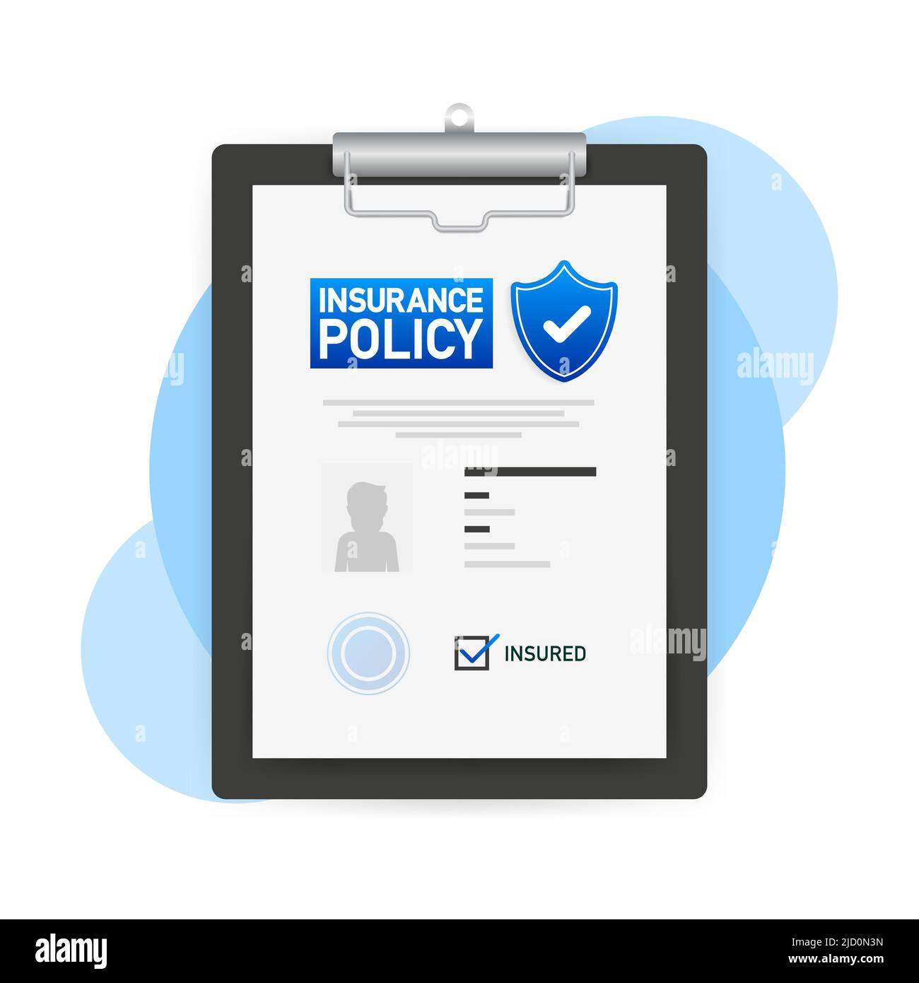 Insurance policy icon. Digital background. Isometric vector ...