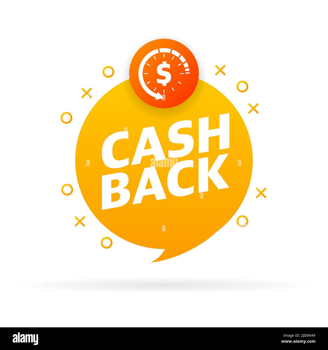 Ribbon cashback symbol logo Stock Vector Images - Alamy