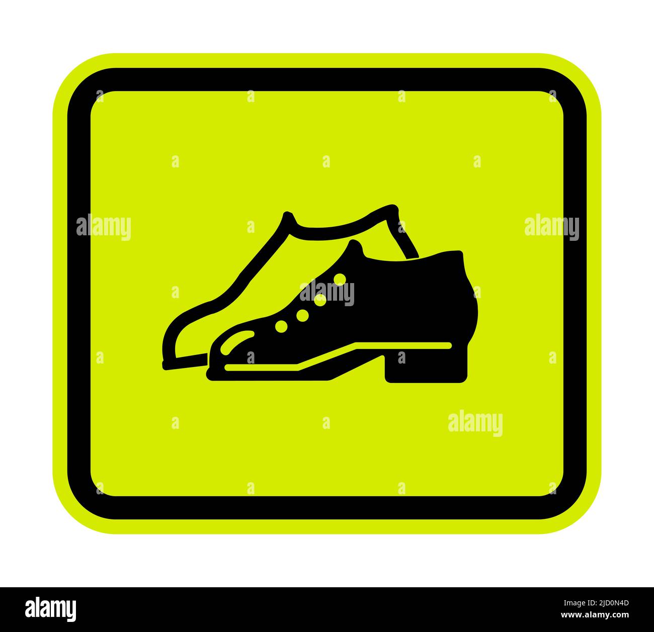 Symbol Enclosed Shoes Are Required In The Manufacturing Area sign ...