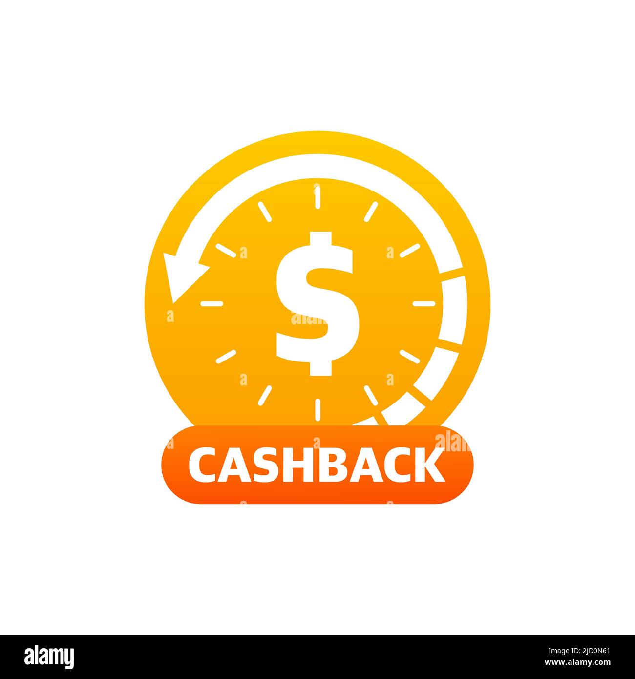 Ribbon cashback symbol logo Stock Vector Images - Alamy