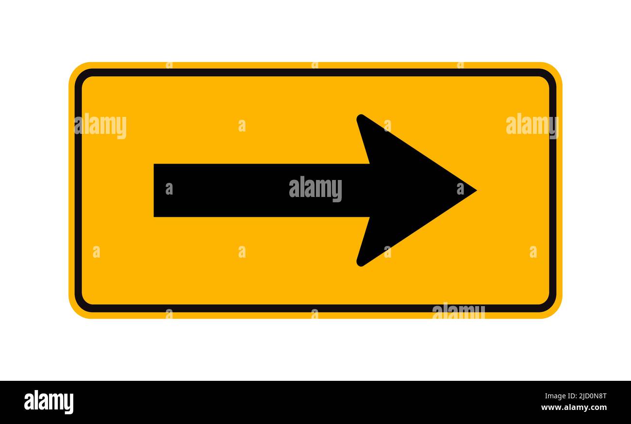 Warning signs Curve marker on white background Stock Vector Image & Art ...