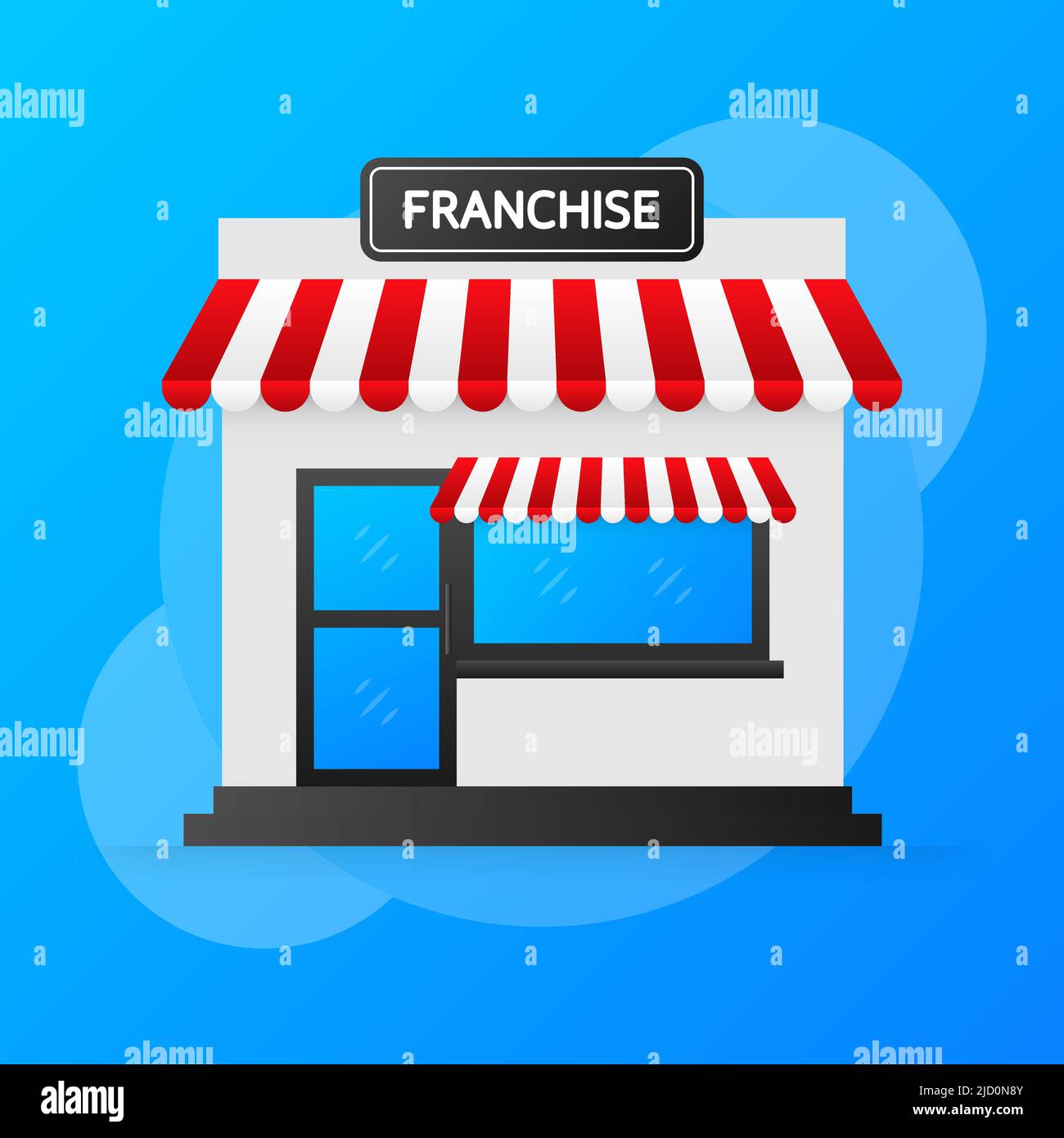Franchise flat icon for marketing advertising design. Vector ...